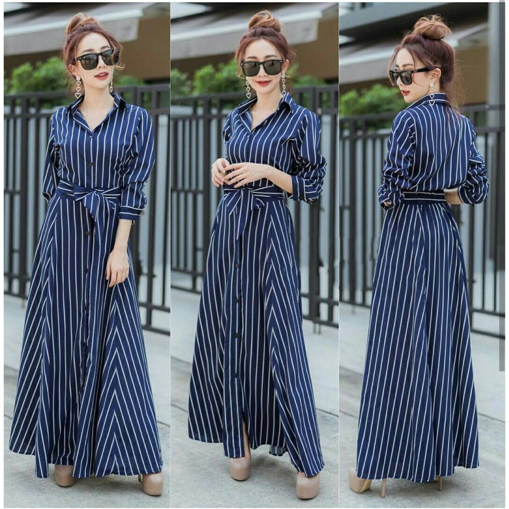 Baju Dress Panjang Terbaru