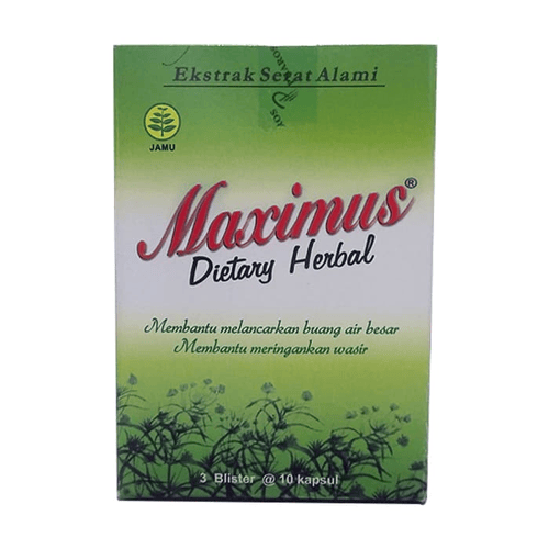 Apotekmart - Jual MAXIMUS DIETARY HERBAL 3 STP 10 KPS | Ralali.com