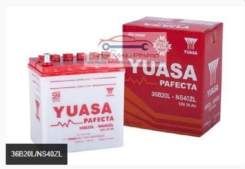 Sinar Maju Pitstop - Jual Aki Basah Accu Mobil YUASA PAFECTA 36B20L NS40ZL - AKI BARU 12V 35 AH ...