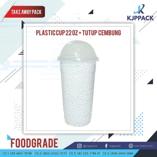 KJPPACK - Jual Plastik Cup Thai Tea Tutup Cembung 22Oz 660ml 100pcs ...