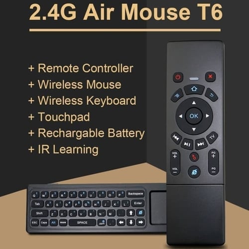 Lengkapedia - Jual Air Mouse Touchpad Keyboard T6 2.4GHz Smart Remote ...