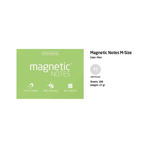 PLATIGNUM PEN - Jual TESLA AMAZING Magnetic Sticky Notes Size M 100 x ...