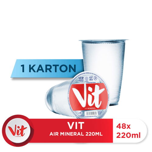 Toko Buyung - Jual VIT Air Mineral 220ml Box Isi 48 cup | Ralali.com