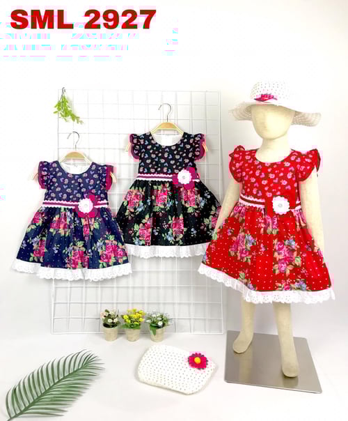 Ore Kids Official - Jual Dress Fashion Baju Anak Kombinasi Bunga Besar ...