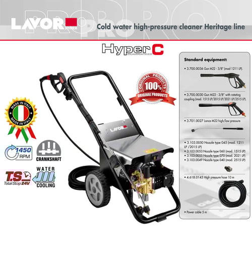 LavorPro - Jual HIGH PRESSURE CLEANER - COLD WATER - HYPER C 2515 ...