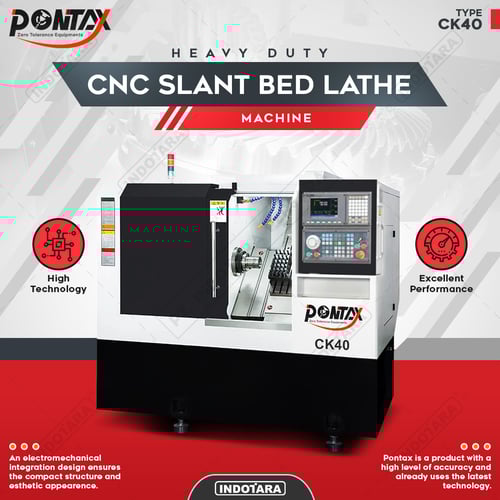 PT. Indotara Persada - Jual Mesin CNC Slant Bed Lathe PONTAX - CK40 | Ralali.com