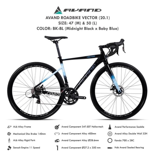 Cahaya Prima - Jual Sepeda Balap I ROADBIKE AVAND VECTOR ALLOY 22 SPEED ...