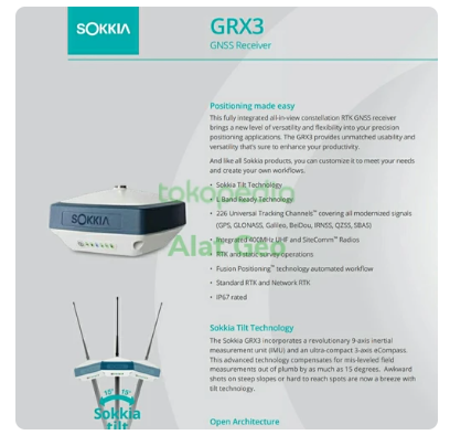 SC Nora Ambarita - Jual Gps Geodetic SOKKIA GNSS GRX3 full set | Ralali.com