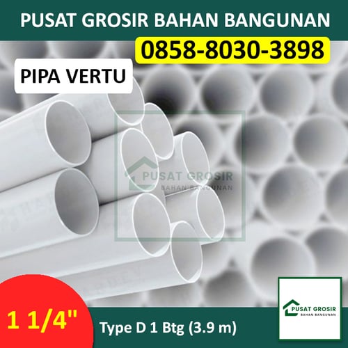 Pusat Grosir Bahan Bangunan - Jual Pipa PVC 1 1/4 Inch D Vertu Pipa ...