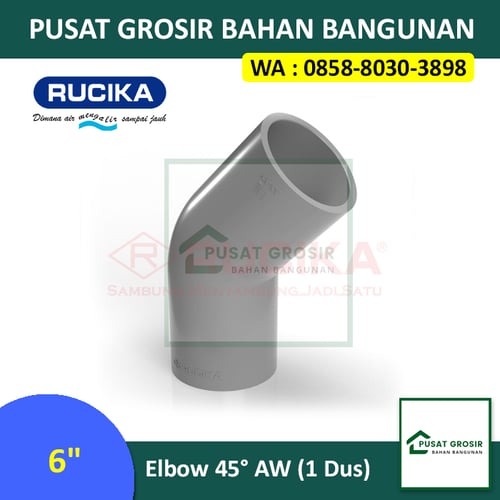 Pusat Grosir Bahan Bangunan - Jual Fitting Rucika Elbow 45 Derajat 6 ...