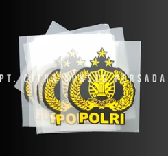 PT Citra Sukses Persada - Jual Cetak Stiker Heat Transfer label POLRI ...